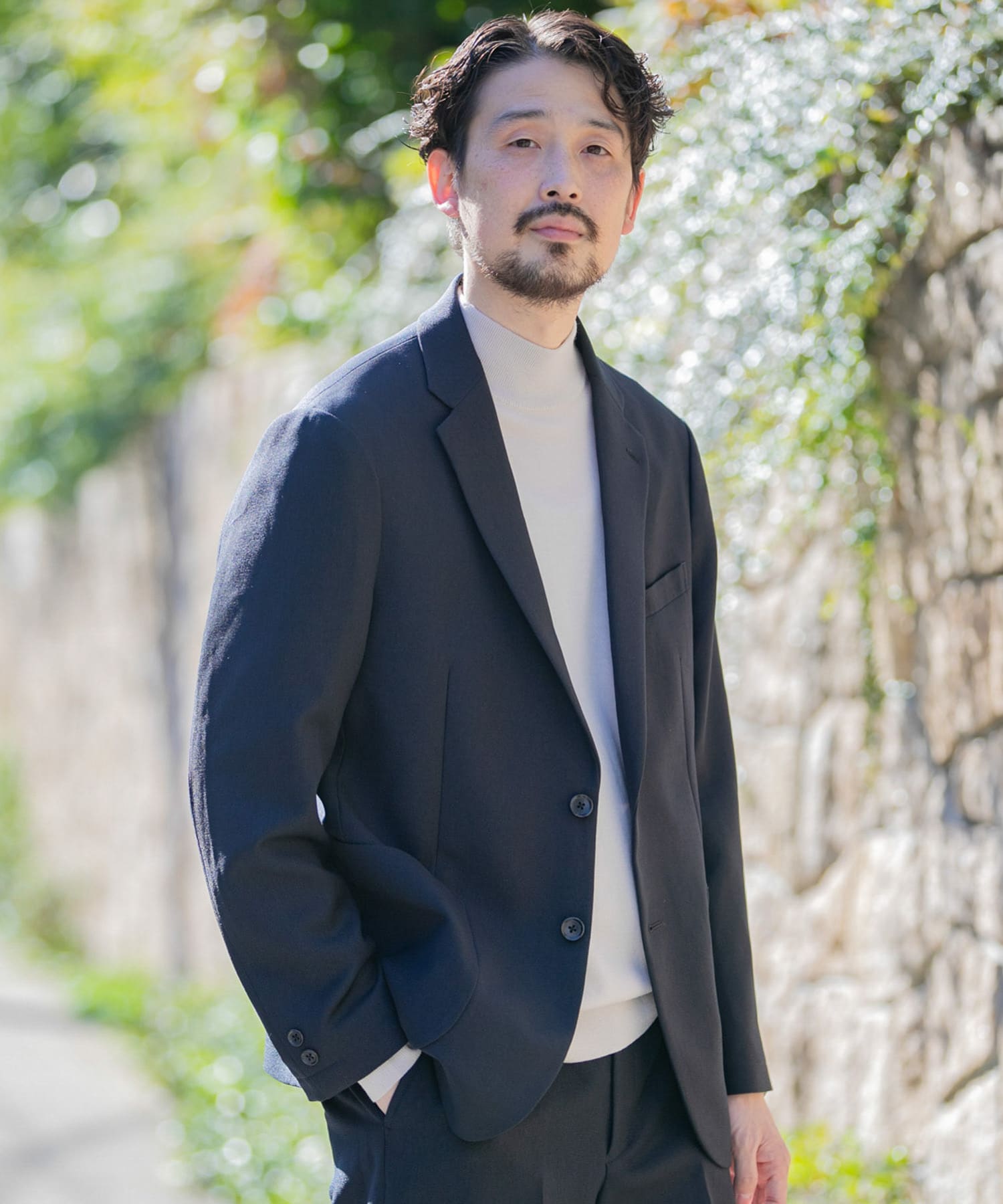 イージーケア』LIFE STYLE TAILOR ブラッシュドウールライク イージーケア』LIFE STYLE TAILOR ブラッシュドウールライク