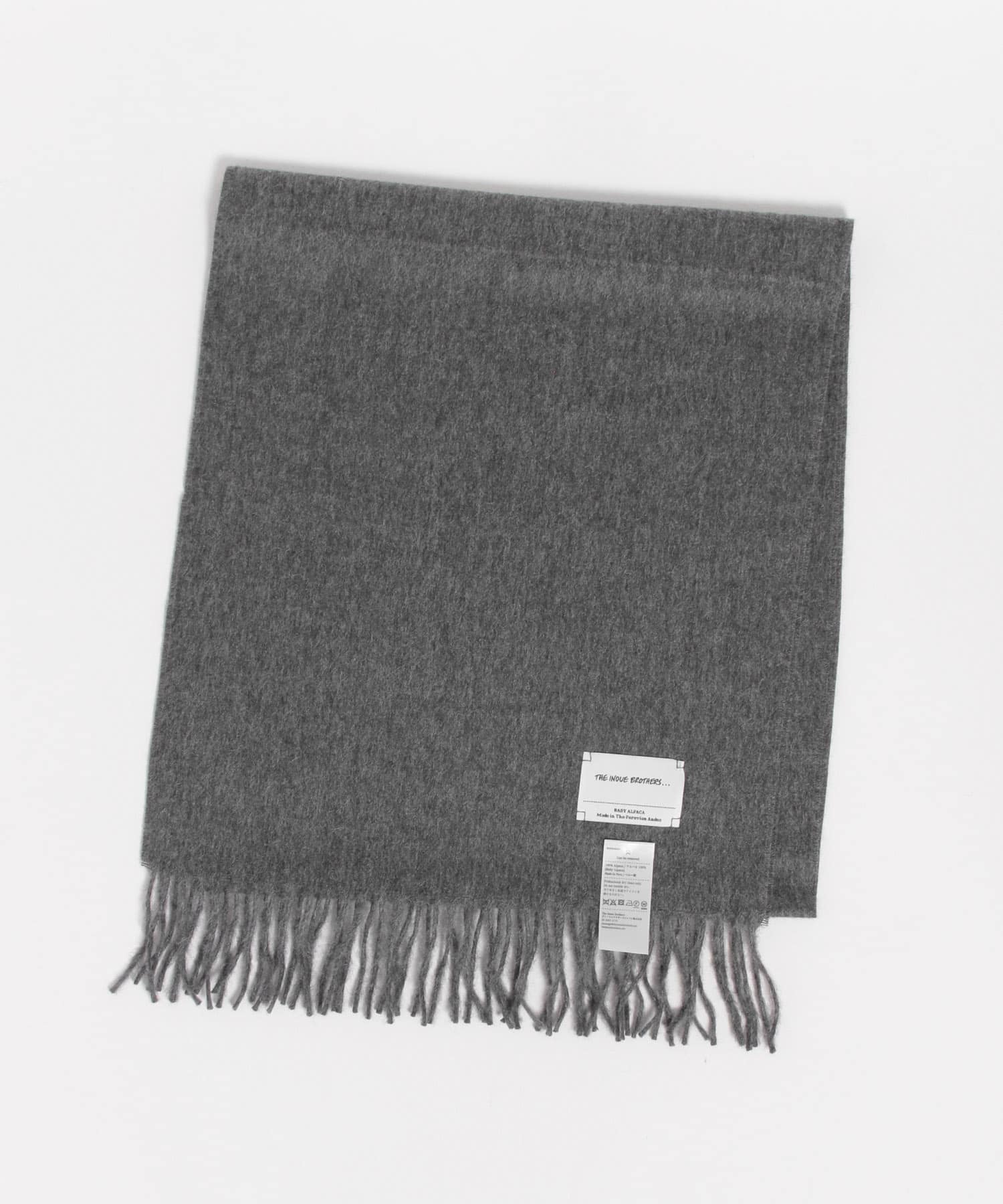 THE INOUE BROTHERS Brushed Scarf(one Teal): ファッション雑貨