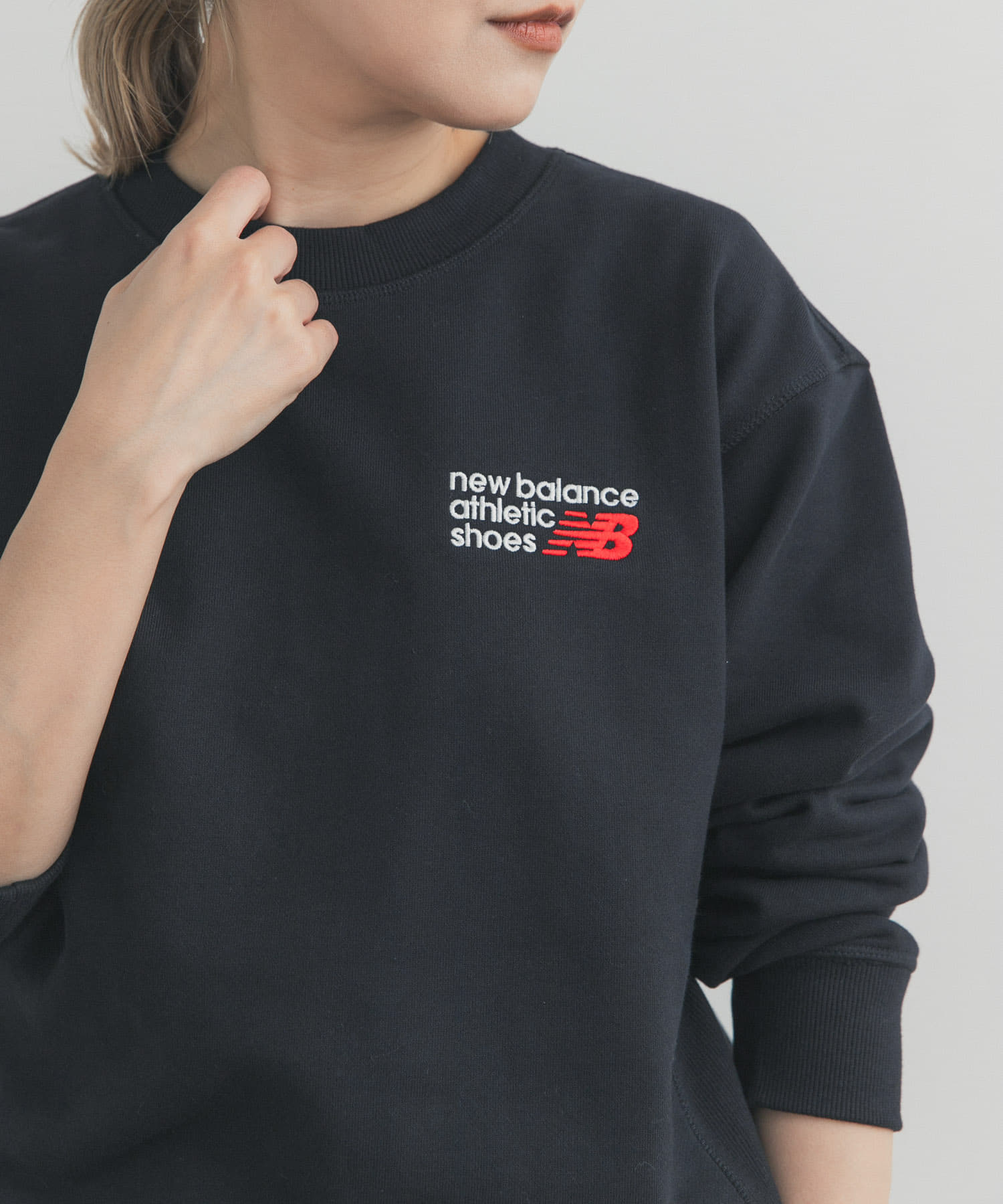 NEW BALANCE Athletics プレミアムロゴスウェット(S BK): トップス